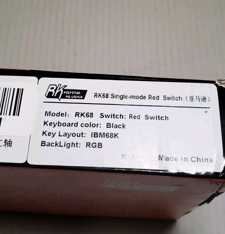 Royal Kludge RK68 Single-Mode USB-C Red Switch Mechanical Keyboard NEW ...