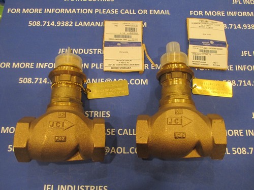 Johnson Controls, 1"fnpt, 2-Way Globe Valve, NO, CV-11.6, Brass ...