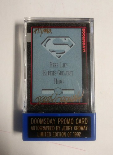 Doomsday Promo Card Autographed By Jerry Ordway Limited Edition 471 Of ...