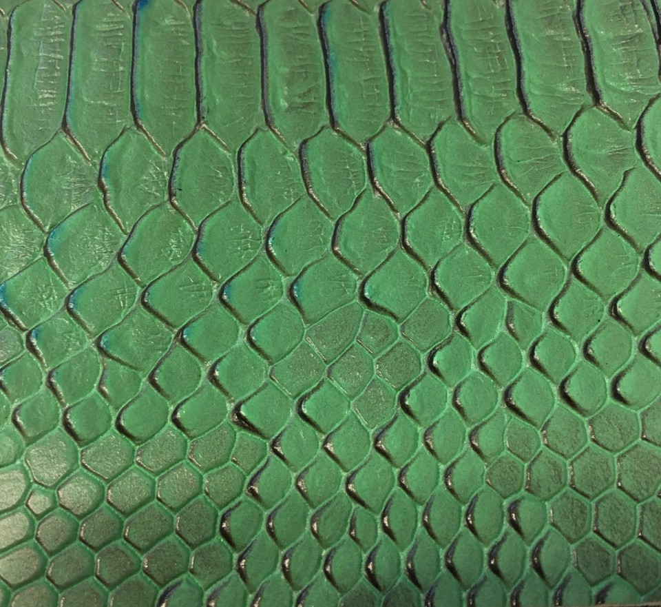 SHIPS FOLDED SNAKE SKIN SCALE 3D Texture Faux Leather Upholstery Vinyl ...