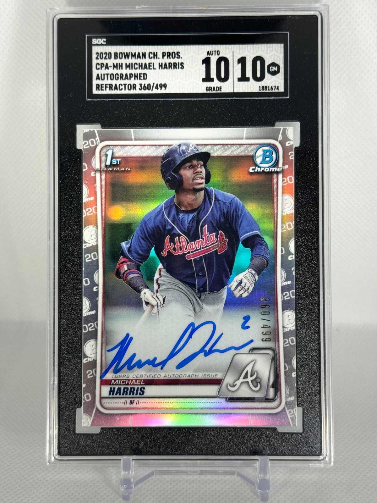 2020 Bowman Chrome - Prospect Autographs Refractor #CPA-MH Michael ...