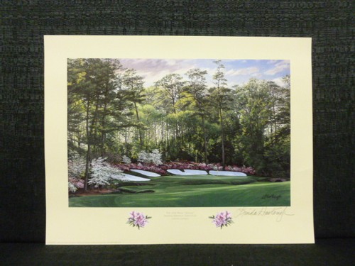 Linda Hartough Signed 13th Hole Azalea August National Masters Golf ...