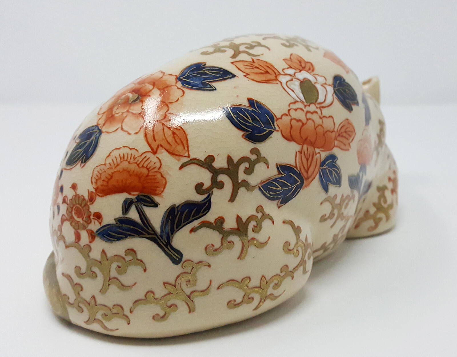 Vintage Japanese Porcelain Sleeping Cat Marked Signed, Imari Kutani Cat ...