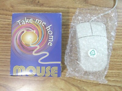 VINTAGE WINDOWS TAKE ME HOME COMPUTER MOUSE PS/2 WIRED BALL MOUSE 1320 ...
