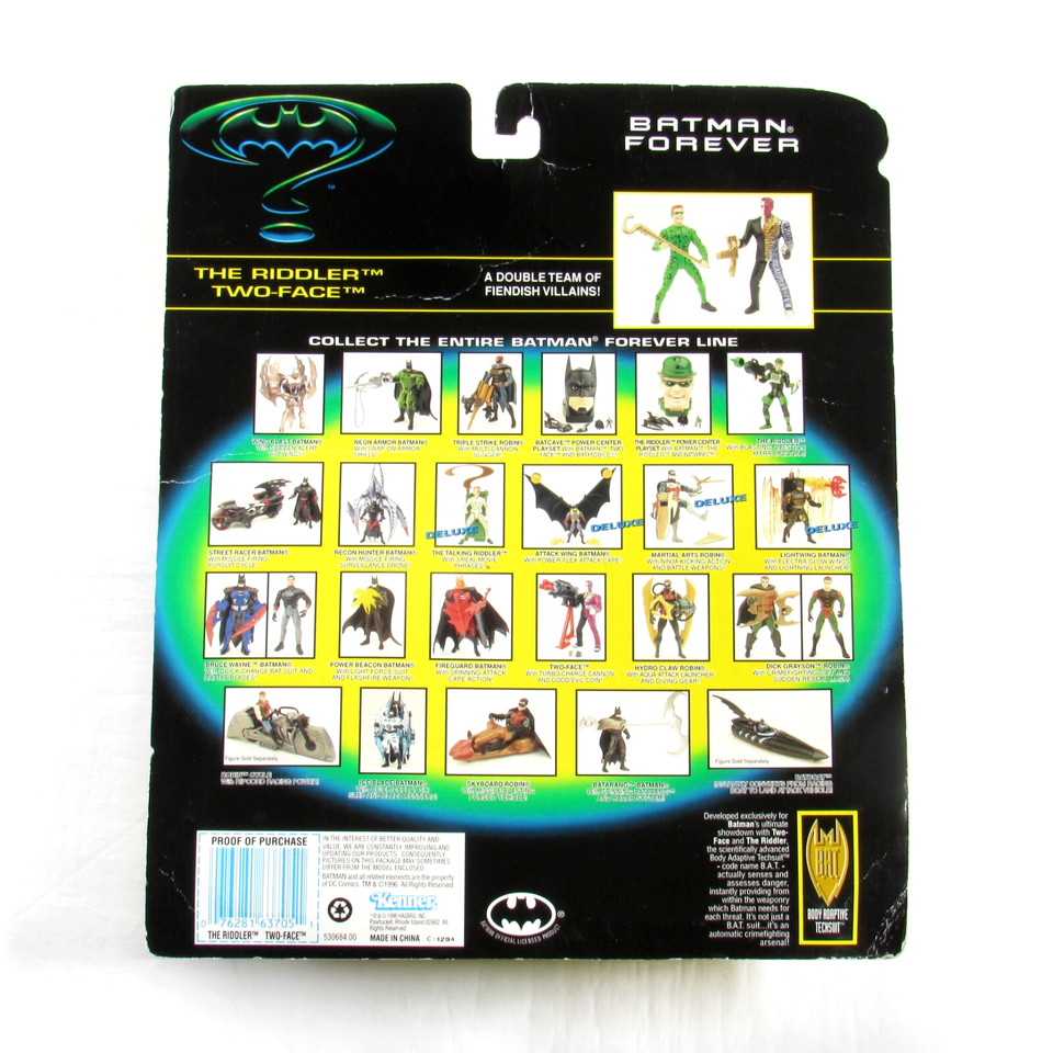 Batman Forever The Riddler & Two-Face Action Figure Set 1996 Kenner New ...