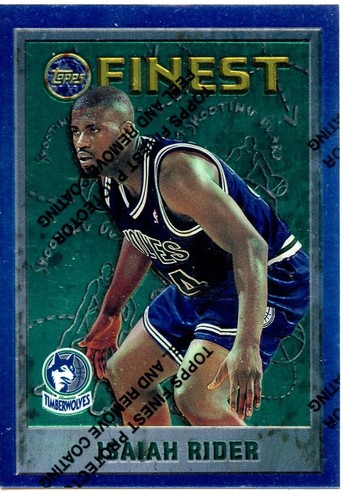 1995-96 Finest #45 Isaiah Rider Minnesota Timberwolves UNLV | eBay