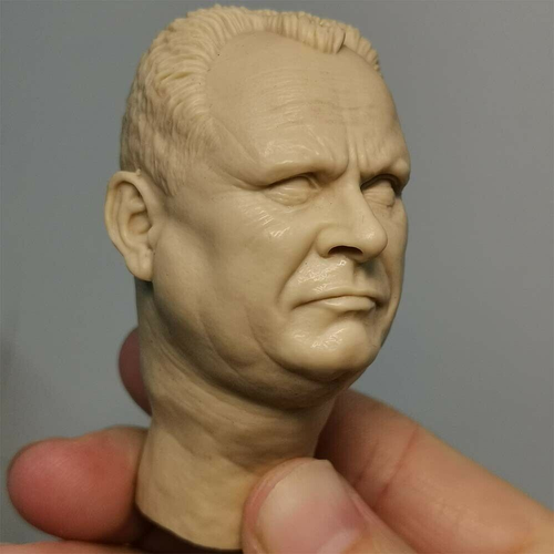 1/6 Auric Goldfinger Gert Fröbe Head Sculpt For 12" Male Figure Body ...