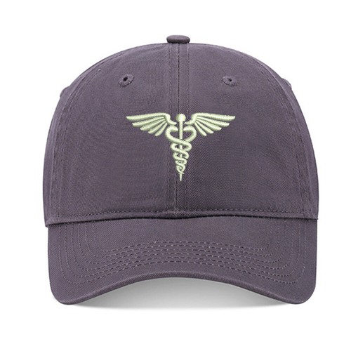 Medical Symbol Unisex Embroidery Baseball Cap Washed Cotton Embroidered ...