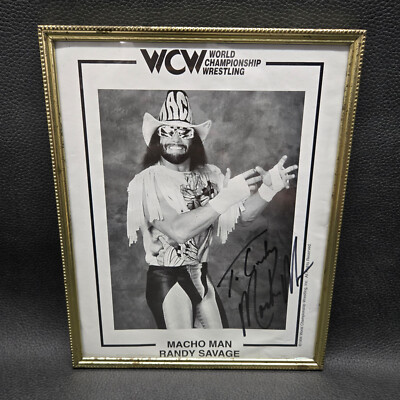 Macho Man Randy Savage Signed World Champion Wrestling Autographed ...
