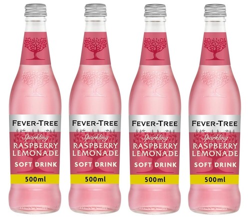 Fever-Tree Sparkling Raspberry & Rose Lemonade 500ml PACK OF 4 | eBay