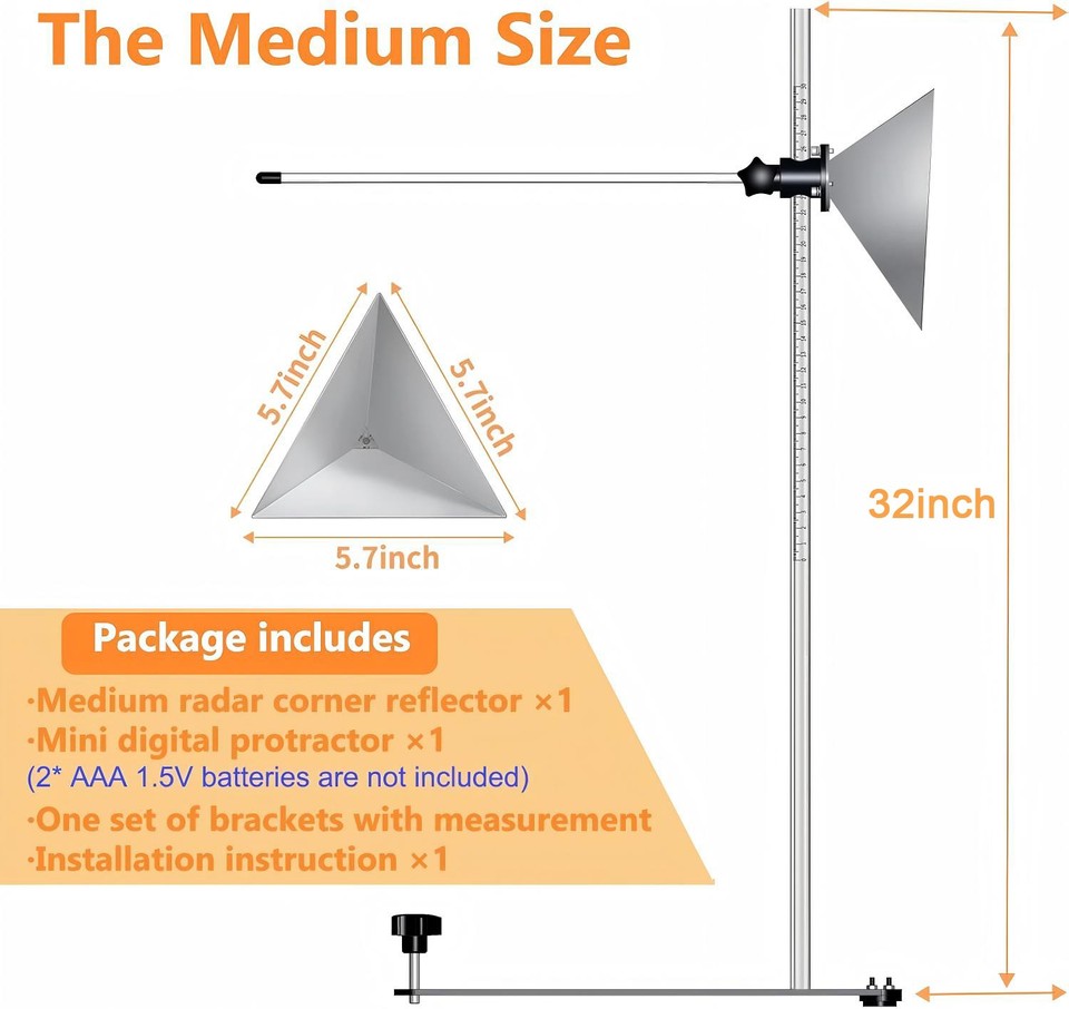 ADAS Radar Aiming Target Reflector Calibration Tool for Honda Toyota ...