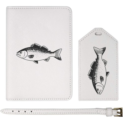'Bass Fish' Passport Cover & Luggage Tag Travel Set (PA00040747) | eBay UK