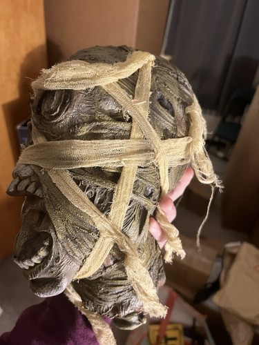 RARE spirit Halloween 2008 Mummy Hanging Head Gemmy Morbid Htf | eBay