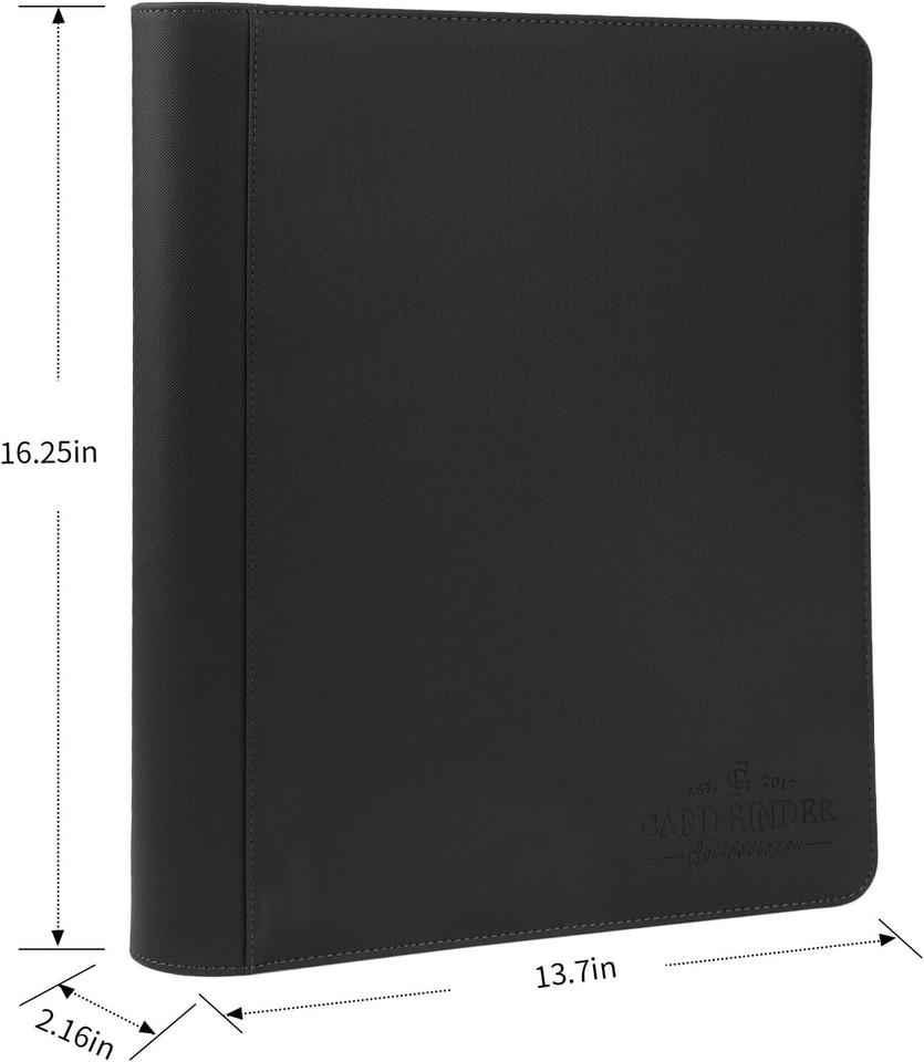 Toploader Binder Holds 288 Toploaders 9 Pocket Top Loader Binders for 3 ...