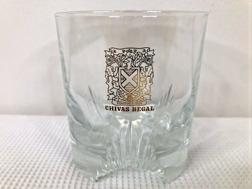 Chivas Regal 8 Oz Rocks Glass Gold Crest Logo 12 Yr Scotch Chivas ...