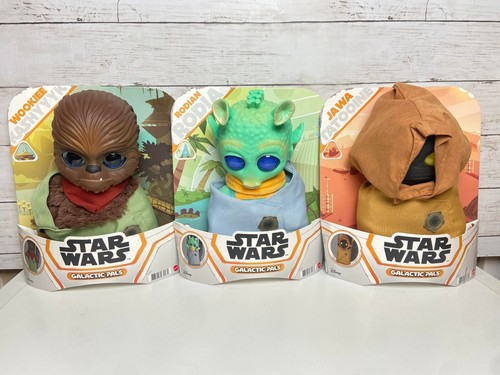 Star Wars Galactic Pals: Wookie, Rodian and Jawa Plush 11" Doll Disney ...