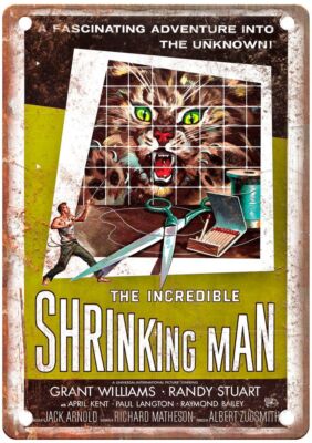 Incredible Shrinking Man Vintage Movie Poster Old Retro Look Metal Sign ...