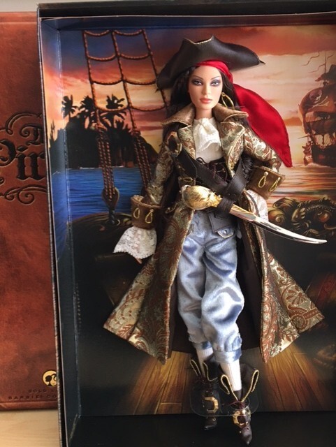 Barbie THE PIRATE 2007 #K7972 Mattel Barbie Collector Gold Label NRFB ...