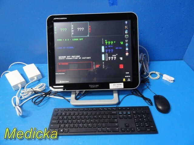 Spacelabs 91393 Xprezzon Monitor W/ PSU, Command & Print Modules, Leads ...