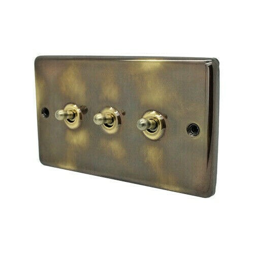 Aged Antique Brass Toggle Lightswitch Dolly Light Switches 2 Way ...