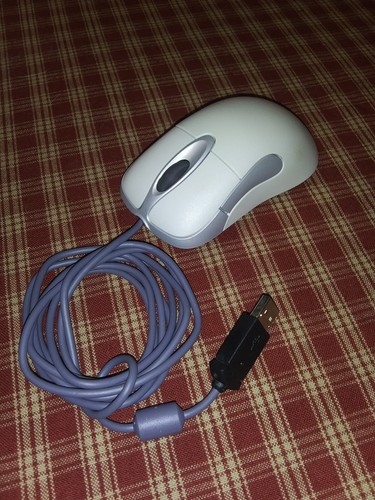 Microsoft IntelliMouse Optical Mouse USB/PS2 5-Button white/ silver ...