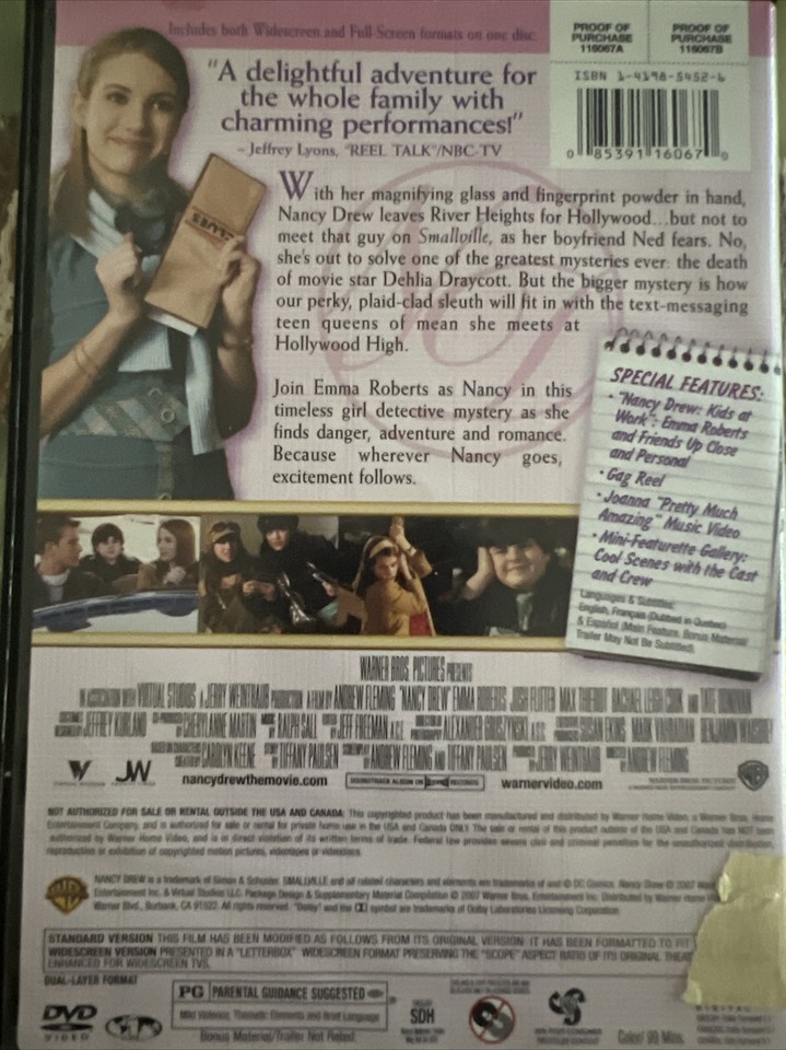 Nancy Drew (DVD, 2007)#2452 85391160670| eBay