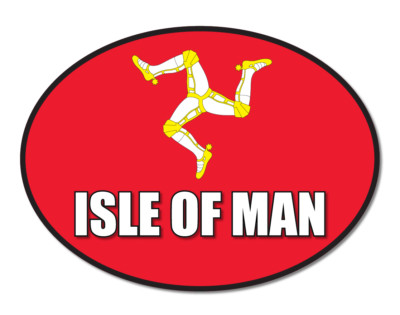 ISLE OF MAN OVAL Flag, car, van decal sticker | eBay UK