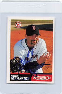 2002 Topps Total #277 Dustin Hermanson Red Sox Signed Auto *J1432 | eBay