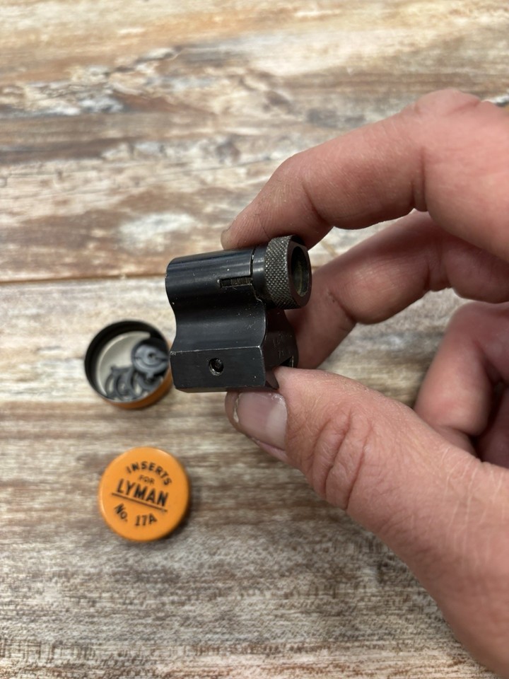 Vintage Lyman 77 H Front Globe Sight w/Inserts | eBay