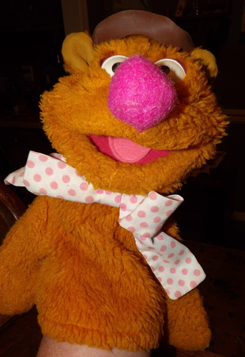 Vintage toy 1978 Muppets Fozzie Bear Hand Puppet #861 Fisher Price Jim ...