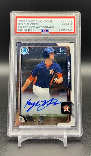 KYLE TUCKER - 2015 Bowman Chrome DRAFT PICK AUTO / AUTOGRAPH 1st Bowman ...