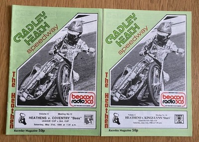 Cradley Heath 1986 Season x 2 Speedway Programmes | eBay UK