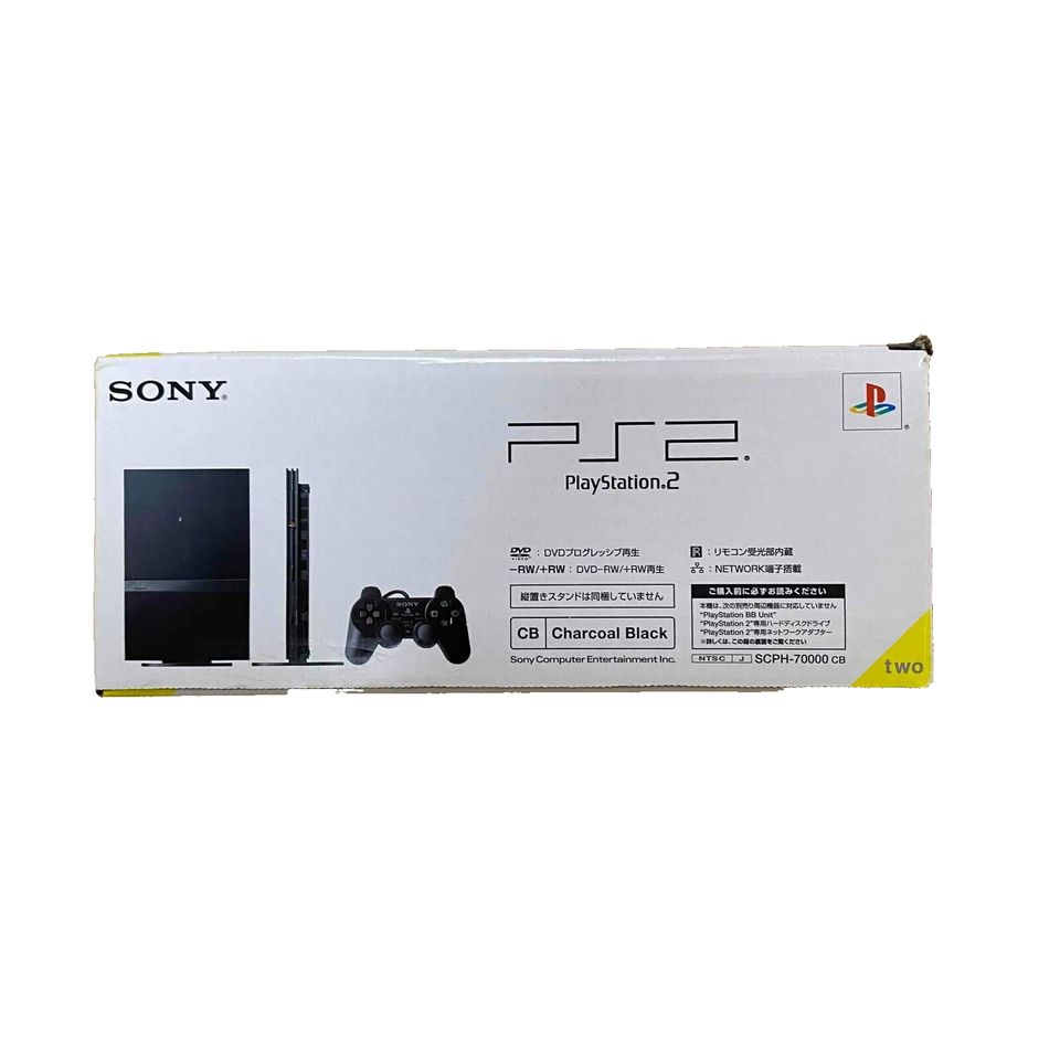 PS2 Slim Black Console SCPH-70000 CB W/Box Tested Working PlayStation 2 ...