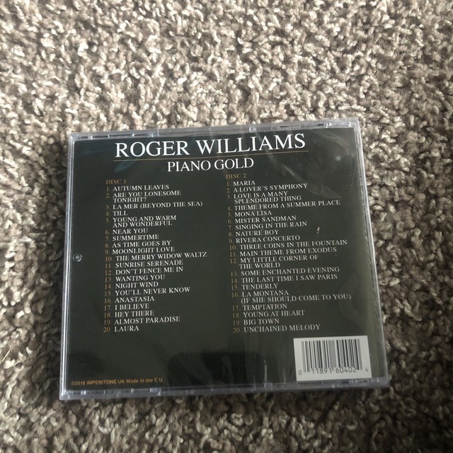 Roger Williams Piano Gold 2 CD Music Set Collection With 40 Songs for ...