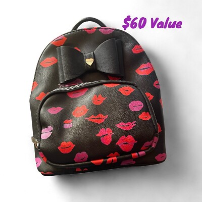 BETSEY JOHNSON Lipstick Medium Size Backpack | eBay