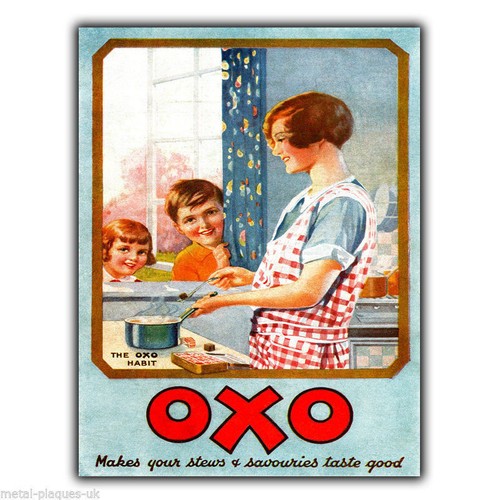 OXO Vintage Old Retro Advert METAL WALL SIGN PLAQUE Kitchen poster ...