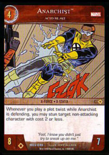 VS System: Anarchist, Acid Blast [Played] Marvel Evolution TCG CCG ...