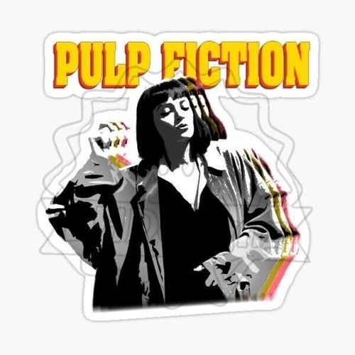 8 Inch Pulp Fiction Uma Thurman Dance Colorful Decal Car Laptop Truck ...