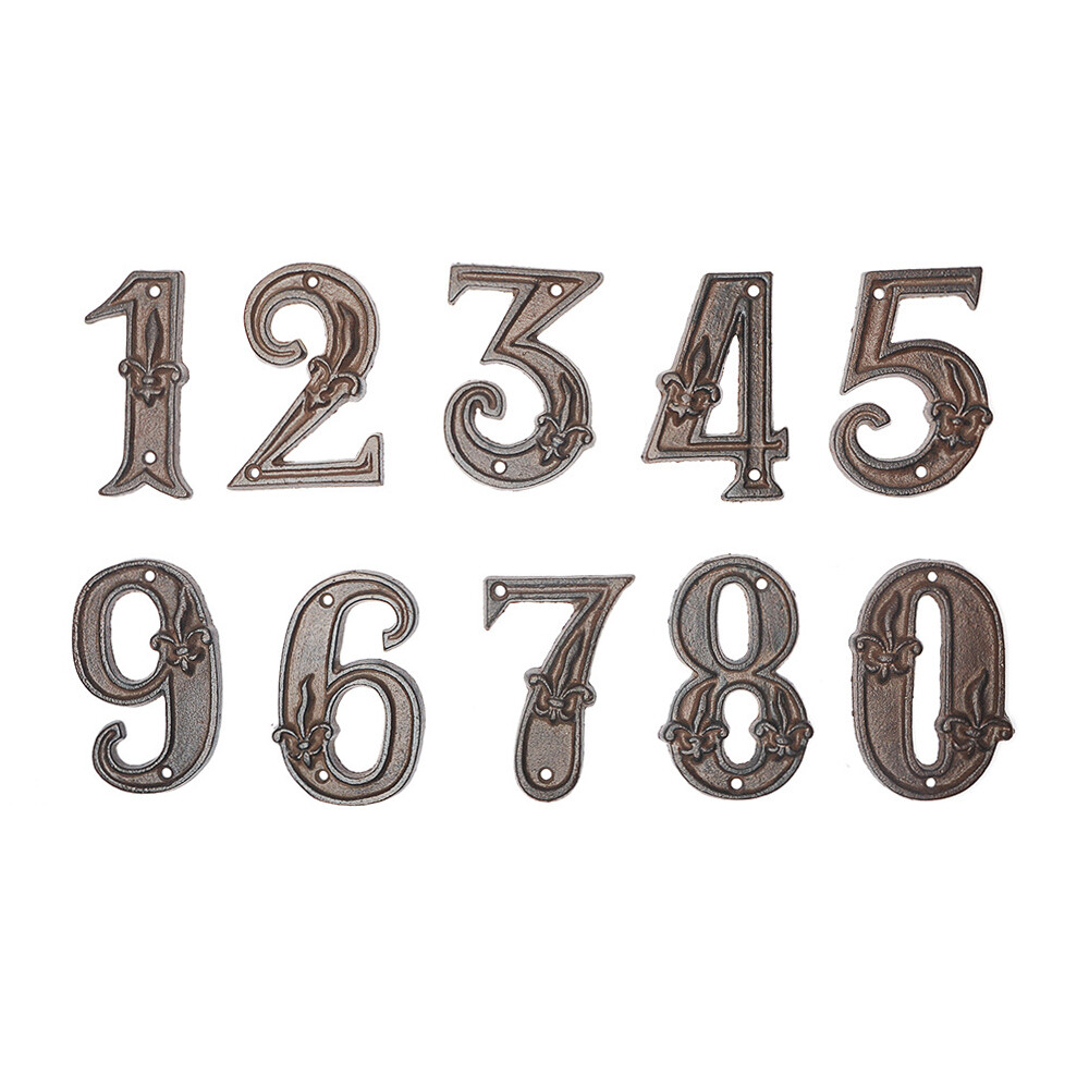 Retro House Numbers Modern Classic Black House Number For Front Door