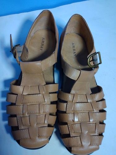array womens shoes Sandals Size 8.5 W Tan | eBay