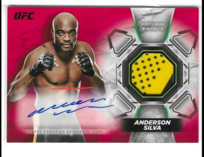 2018 TOPPS UFC KNOCKOUT AUTOGRAPH RELIC RUBY RED AUTO - ANDERSON SILVA2 ...