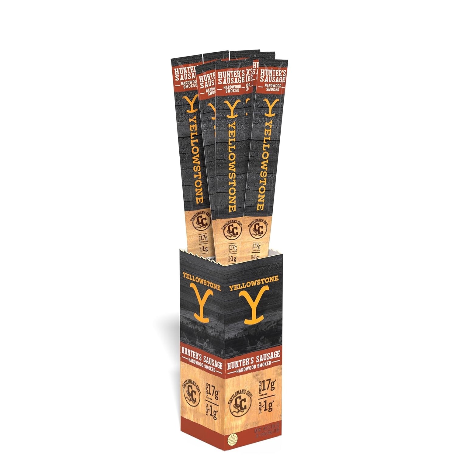Yellowstone by Cattleman's Cut Hunter's Sausage Sticks, 1.9 Ounce (Pack ...