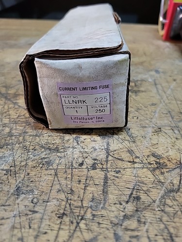 NEW IN BOX LITTLEFUSE LLNRK 225 AMP CLASS RK1 250V CURRENT LIMITING ...