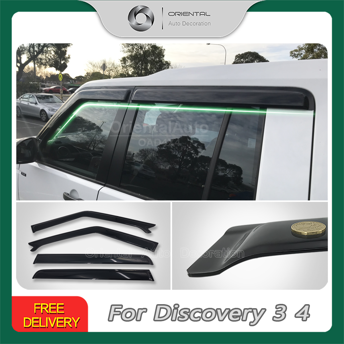 Luxury Weathershields for Discovery 3 4 2004-2016 Weather Shields ...