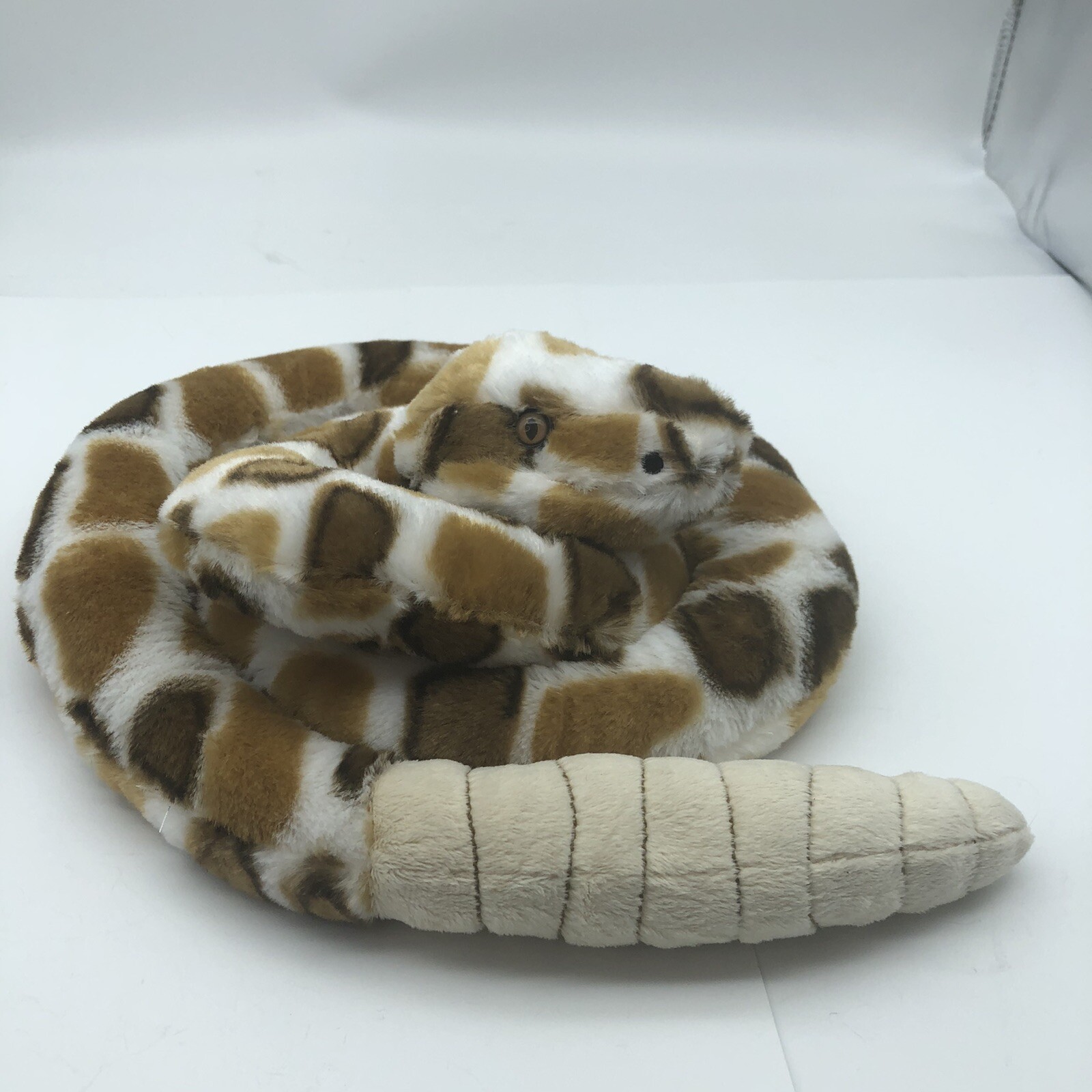 Realistic rattlesnake plush stuffed animal toy with rattle tail | eBay