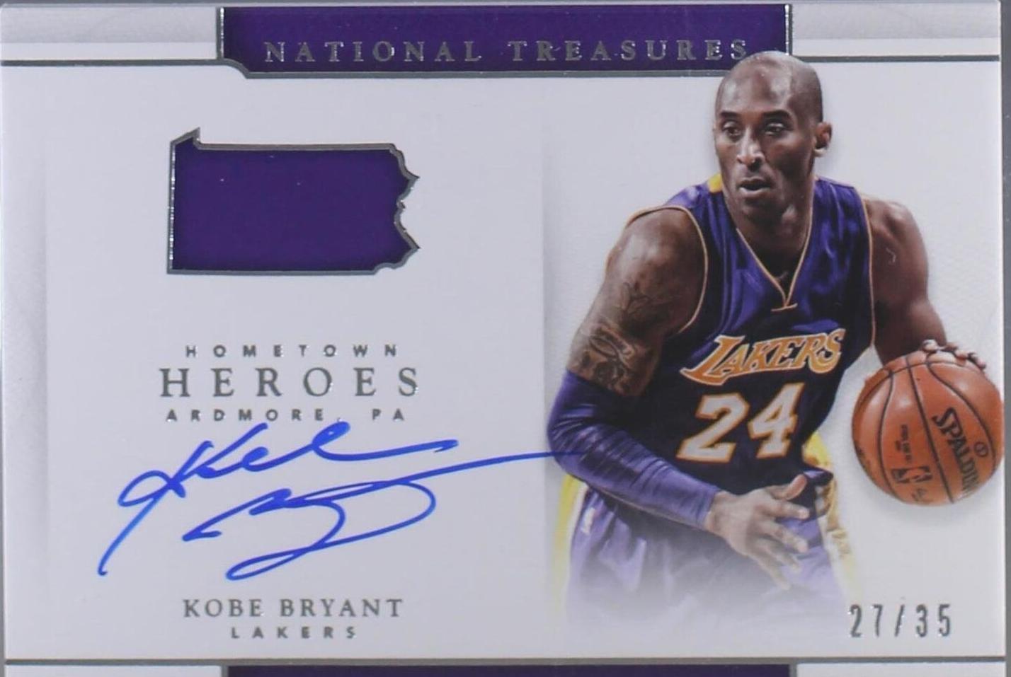2016-17 Panini National Treasures - Hometown Heroes Autographs Kobe ...