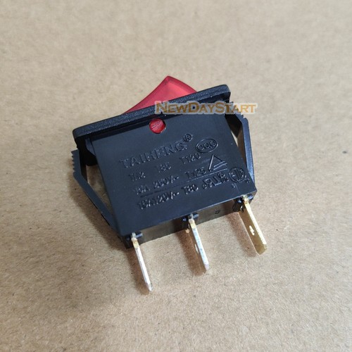 1pcs TAIHENG TH2 T85 T120 Red Lamp Rocker Switch 3 Pins 2 Positions 15A ...