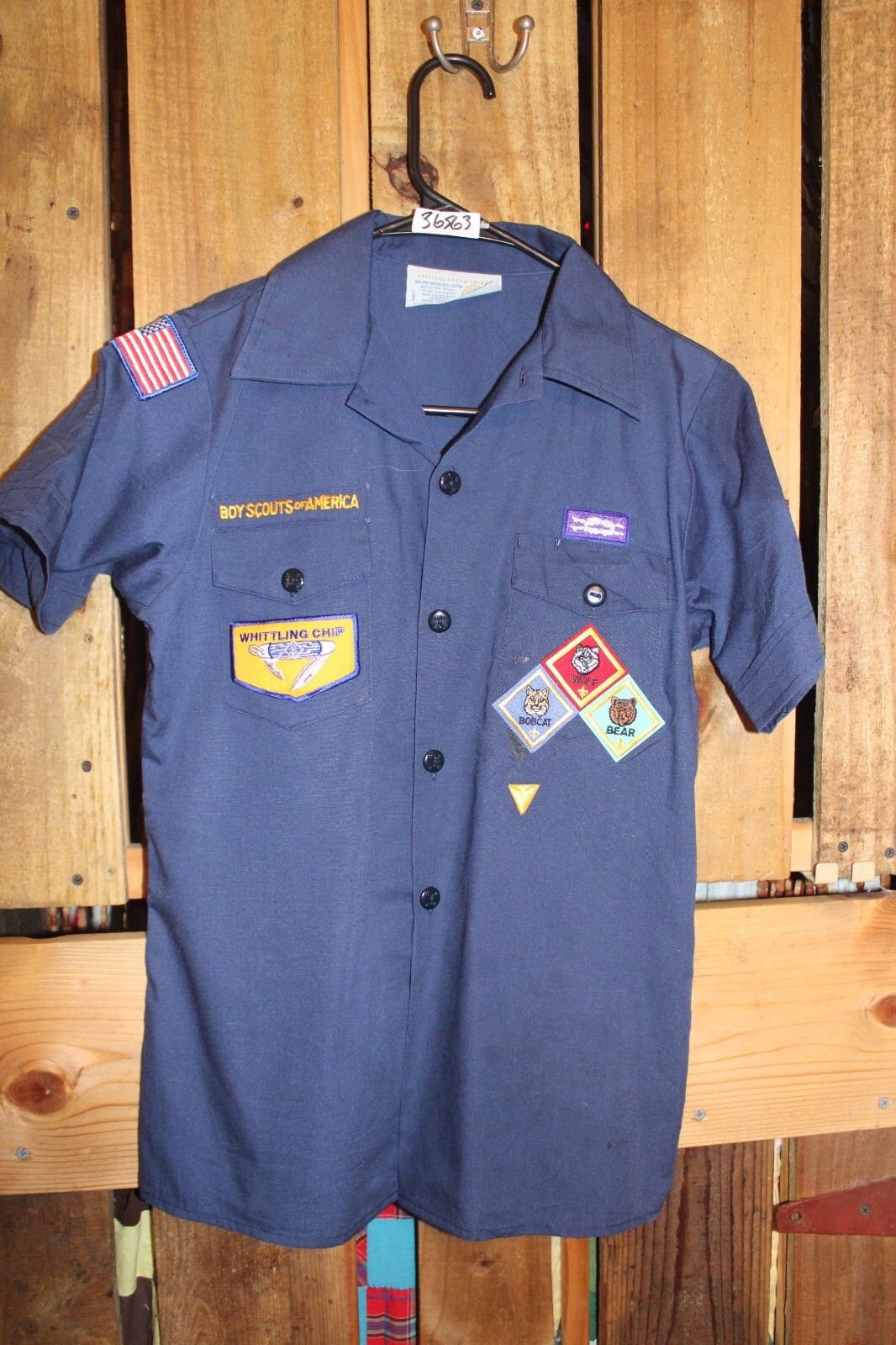 Boy Scouts of America Uniform Youth Shirt Blue Cub Medium | eBay