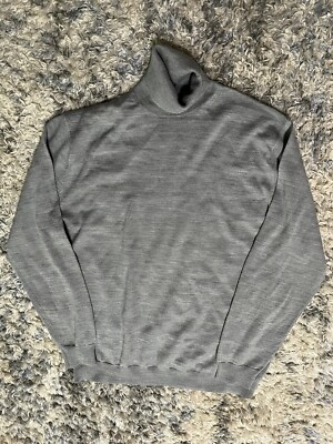 Linea Uomo Gray Turtle Neck Sweater Wool Blend Size XL Womens | eBay
