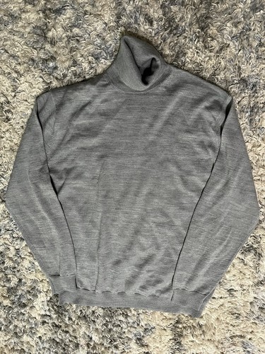 Linea Uomo Gray Turtle Neck Sweater Wool Blend Size XL Womens | eBay